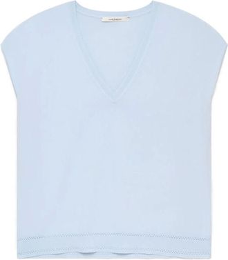Maliparmi Maliparmi, Femme, Pulls, Bleu, Taille: 38 FR Viscose Fresh Sweater