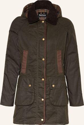 Barbour Parka Bower Wax gruen