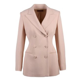 Max Mara Blazer Madras - Femme - Vestes - Rose - Taille: 36 FR
