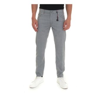Marco Pescarolo Woll 5-Pocket Hose - - Trousers - Herren - Grau - 3XL