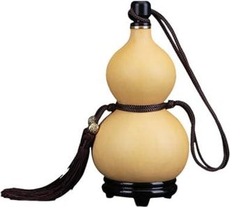 Generico Natural Gourd Bottle - Flagon m&eacute;di&eacute;val de style m&eacute;di&eacute;val | Container avec corde &agrave; vin | Pendentif &agrave; vin avec stopper | Rustic Handmade Accessory for C