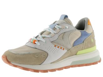 Victoria Low-Top Luna Nylon & Farbige & Spaltleder Teile & Gezahnte Sohle 1156111 f&uuml;r Damen BEIGE 40