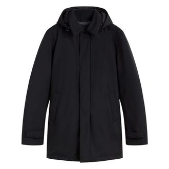 Herno Wasserdichte Parka mit verstellbarer Kapuze - - Jackets - Herren - Schwarzk - XL