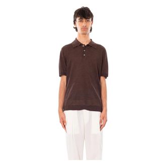 Daniele Fiesoli Homme, Tops, Brun, Taille: 2XL Polo Chemises