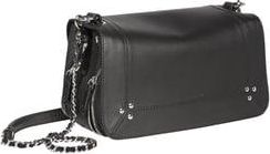 Jerome Dreyfuss Bobi-Umhängetasche aus Lammleder - Schwarz