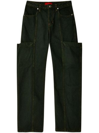 ECKHAUS LATTA jean droit à poches cargo - Noir