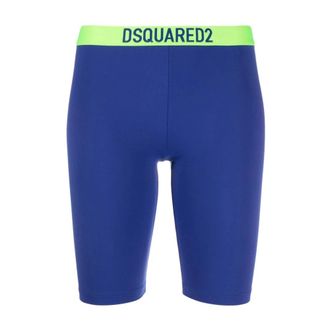 Dsquared2 Logo-Bund Radlerhose - - Sport - Damen - Blau - M