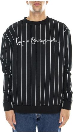 Karl Kani Homme, Sweatshirts et sweats &agrave; capuche, Noir, Taille: S SweaT-shirt ras du cou