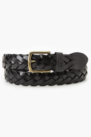 Levi's Ceinture En Cuir Tress&eacute;e - Homme - Noir / Black - 100