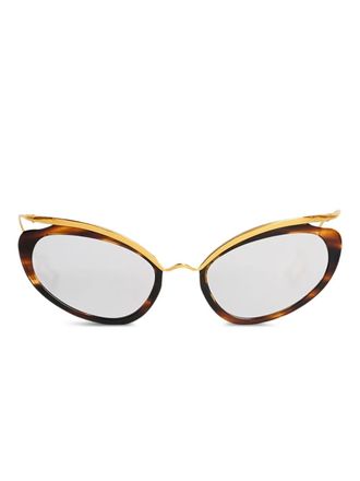 Schiaparelli Keyhole sunglasses - Marron
