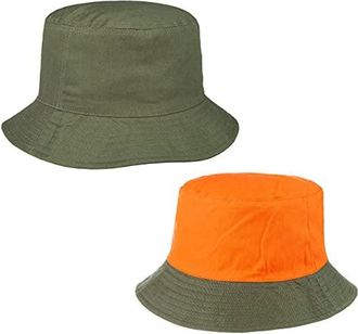 Lodenhut Manufaktur Bob Reversible SignalManufaktur Femme/Homme - Chapeau de Chasse en Coton Peche avec Doublure Hiver Automne Printemps Ete Printemps-ete - M (56-57 cm) 