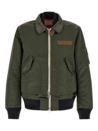 sacai Manteau Au Genou - Vert