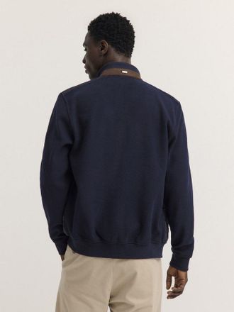 Bugatti Sweatjacke Regular Fit Regular Fit Baumwollmix Stehkragen