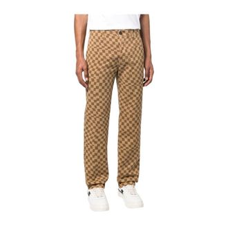 Incotex Hoch taillierte karierte Hose - - Trousers - Herren - Braun - W29