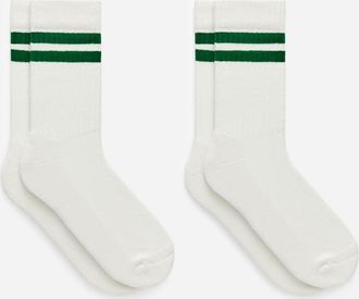 Arket Sportliche Baumwollsocken -Wei&szlig;