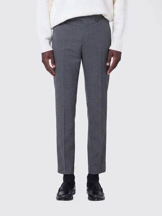 Pantaloni Torino Pantalon slim fit en laine vierge avec fermeture d&eacute;centr&eacute;e