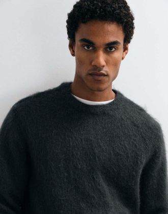 Asos Oversize-Strickpullover in Dunkelgr&uuml;n
