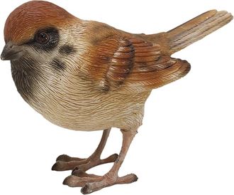 Esschert AC-Déco Dekoelement zum Aufstellen, Spatz, Polyresin, 11,1 x 4,9 x 8 cm
