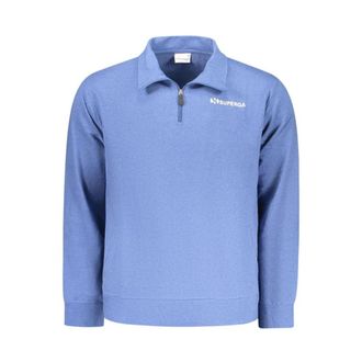 Superga Baumwoll-Sweatshirt mit Rundhalsausschnitt und gerippten Abschl&uuml;ssen - - Sweatshirts & Hoodies - Herren - Blau - L