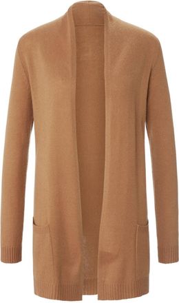 include Strickjacke aus 100% Premium-Kaschmir include braun