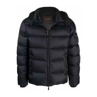 Moorer Blauer Gepolsterter Kapuzenmantel - - Jackets - Herren - Blau - XL