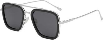 Generic Lunettes De Soleil Carr&eacute;es Polaris&eacute;es &Agrave; Grande Monture, Tendance, For Hommes Et Femmes, Id&eacute;ales For Les F&ecirc;tes, Les Photos De Vacances Et Le Sport.(Sil