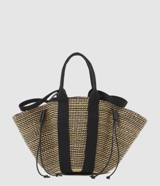 Muu&ntilde; Panier So Hstripe Naturel Noir