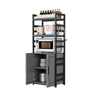 Generic Schmaler Aufbewahrungswagen, Aufbewahrungsregal Mit Schmalem Spalt Und Schrank, Organizer-Schrank, Verstellbare Regalh&ouml;he for Enge R&auml;ume Im W&auml;sche- Ba