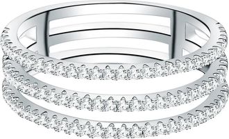 Trilani Ring - Sterling Silber Ring Zirkonia - Gr. 50 - in Silber - f&uuml;r Damen
