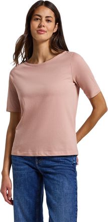 Street One Damen 3228108 Shirt mit U-Boot-Ausschnitt, Faded Rose, 38