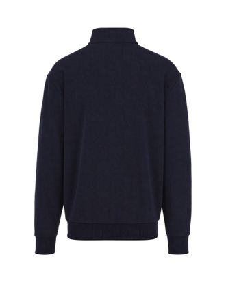 Lacoste Mens Half-Zip Sweatshirt Navy Blue Cotton Sweatshirts Sweater