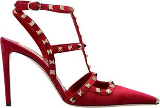 Valentino Garavani Femme, Chaussures, Rouge, Taille: 38 EU Escarpins en Daim