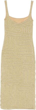 Cult Gaia robe Kymia à coupe mi-longue - Or