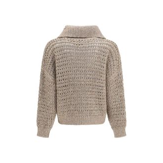 Brunello Cucinelli Cashmere Cardigan - Grey