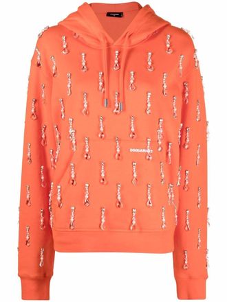 Dsquared2 hoodie à perles - Orange