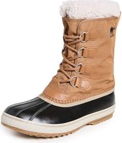 Sorel 1964 PAC Nylon Waterproof bottes dhiver imperméables pour homme, Marron (Camel Brown x Black), 42.5 EU