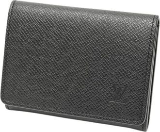 Louis Vuitton unisex, Pre-owned, Noir, Taille: ONE Size Portefeuille en cuir Pre-owned