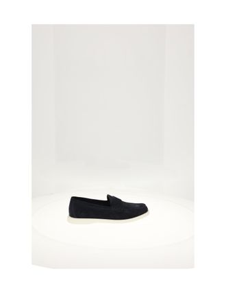 Dior Mens Loafers Granville Suede Blue
