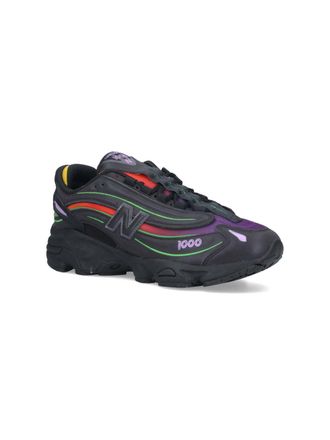New Balance Unisex Sneakers Black Synthetic Lthr