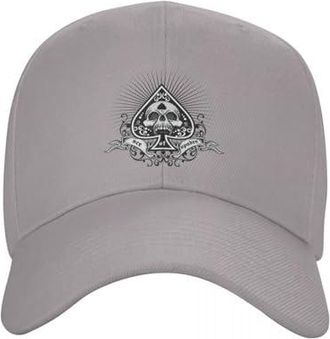 Generic Casquette de baseball Heavy Metal Ann&eacute;es 60 Punk Rock Musique Casquette de baseball Protection solaire Hommes Femmes R&eacute;glable As de pique Trucker Chap