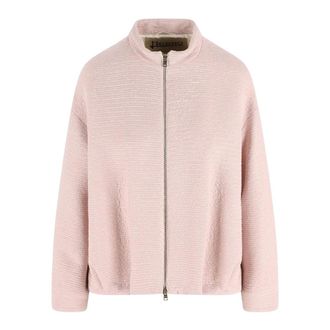 Herno Femme, Sweatshirts et sweats &agrave; capuche, Rose, Taille: 36 FR Manteau Voile de Sequins