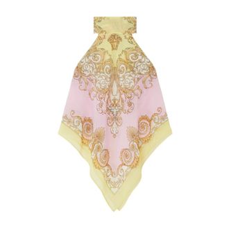 Versace Femme, Maillots de bain, Rose, Taille: 38/40 FR Barocco Sea Silk Twill Shirt