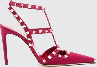 Valentino Garavani Escarpins slingback Rockstud en daim avec clous et talon aiguille
