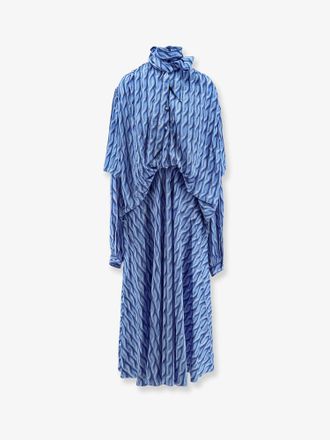 Balenciaga Printed fabric long dress - BALENCIAGA - gender_Woman