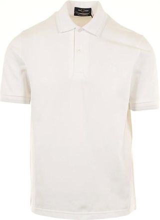 Fred Perry Homme, Tops, Blanc, Taille: L Polo Piqu&eacute; &agrave; Double Liser&eacute;