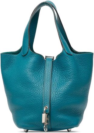 Herm&egrave;s Crossbody Bags - Clemence Picotin Lock 18 - Gr. unisize - in Blau - f&uuml;r Damen