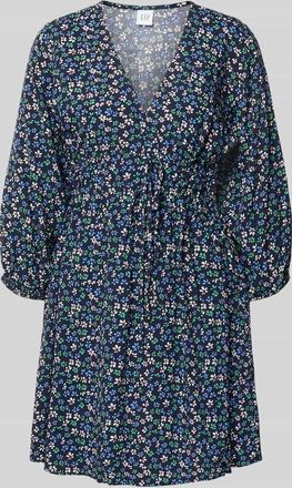 GAP Minikleid aus reiner Viskose mit floralem Allover-Print