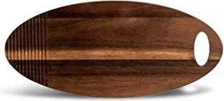 Sagaform Ante Schneidebrett aus Akazienholz in der Farbe Dunkelbraun, Ma&szlig;e: 50cm x 22,5cm x 2cm, 5018381