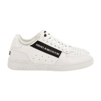 Versace Jeans Couture Homme, Chaussures, Blanc, Taille: 40 EU Baskets &agrave; imprim&eacute; logo