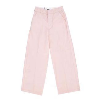 Dickies Strukturierte Stoff Lange Hose Peach Whip - - Trousers - Damen - Rosa - W32
